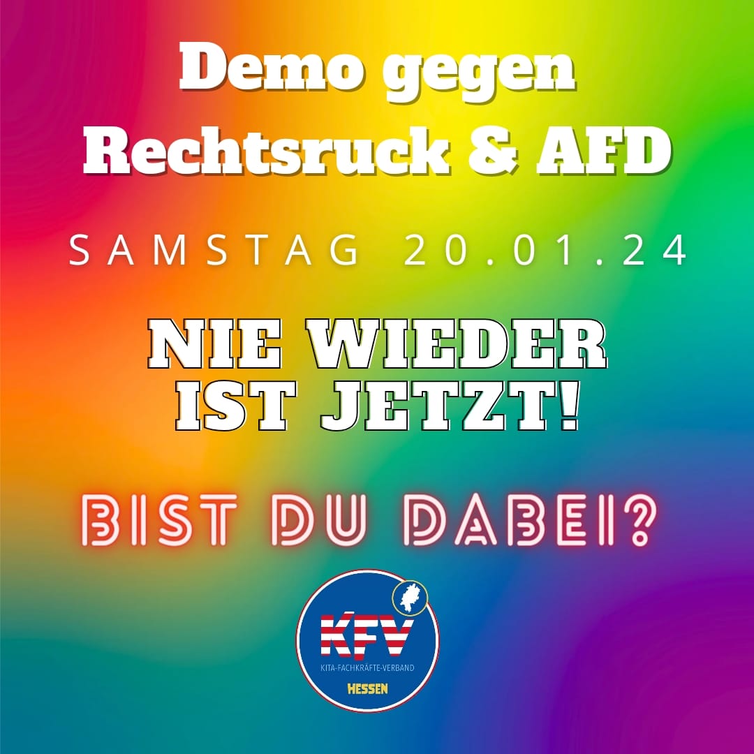 Demonstration AFD 20.1.2014 – Kita-Fachkräfte-Verband Hessen